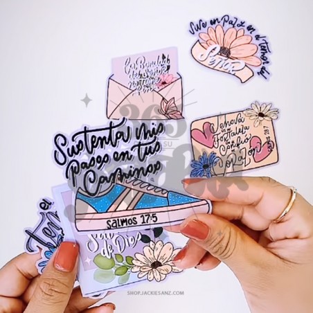 STICKERS BÍBLICOS- ERES MI DIOS